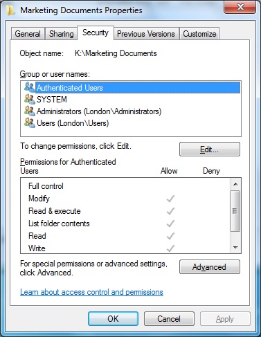 CIS 170F: Windows 7 Administration
